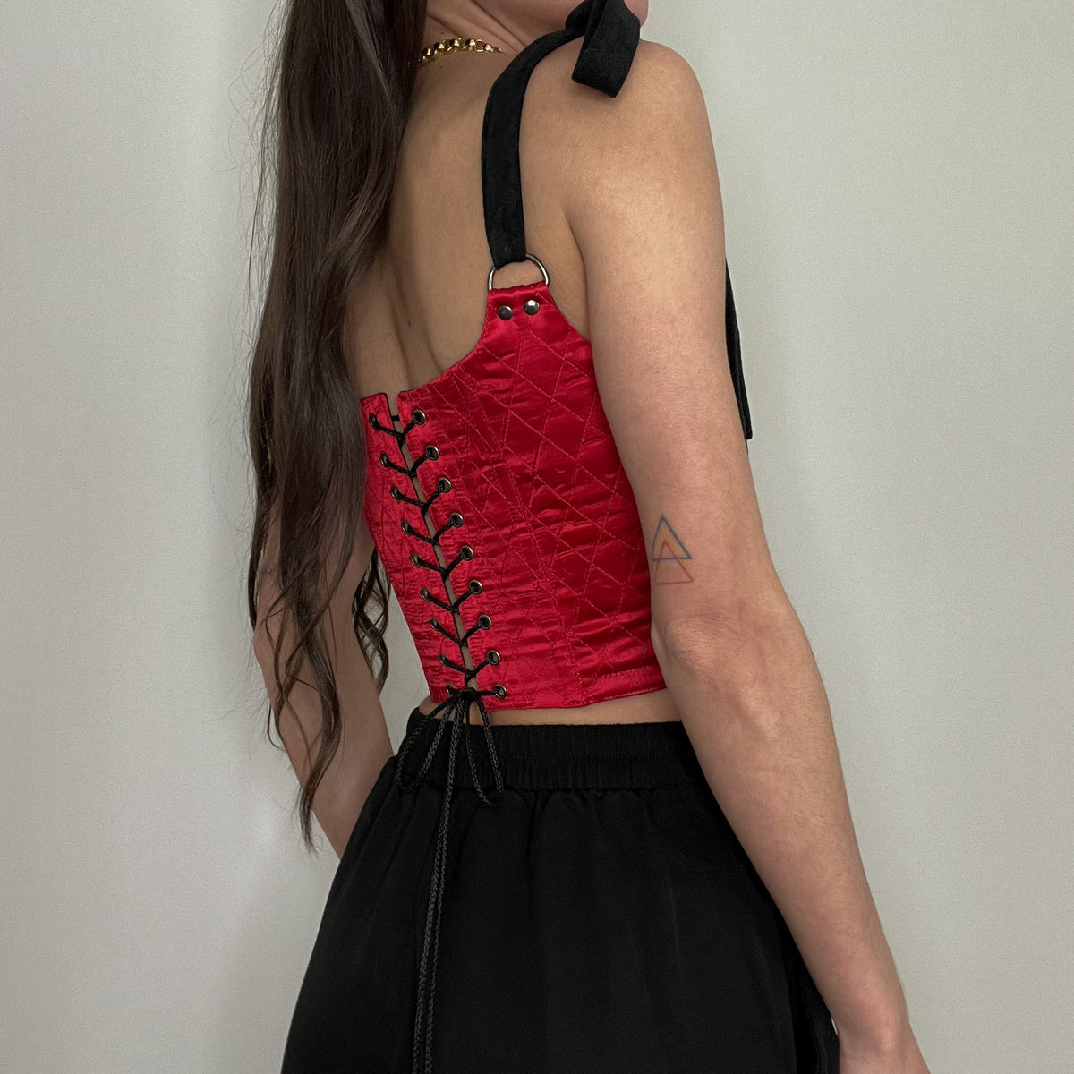 Red Quilted Corset – YOYO